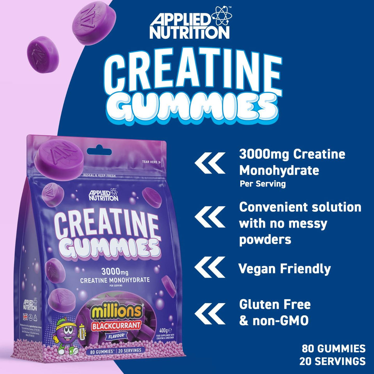 Applied Nutrition Creatine Gummies (80 Gummies)