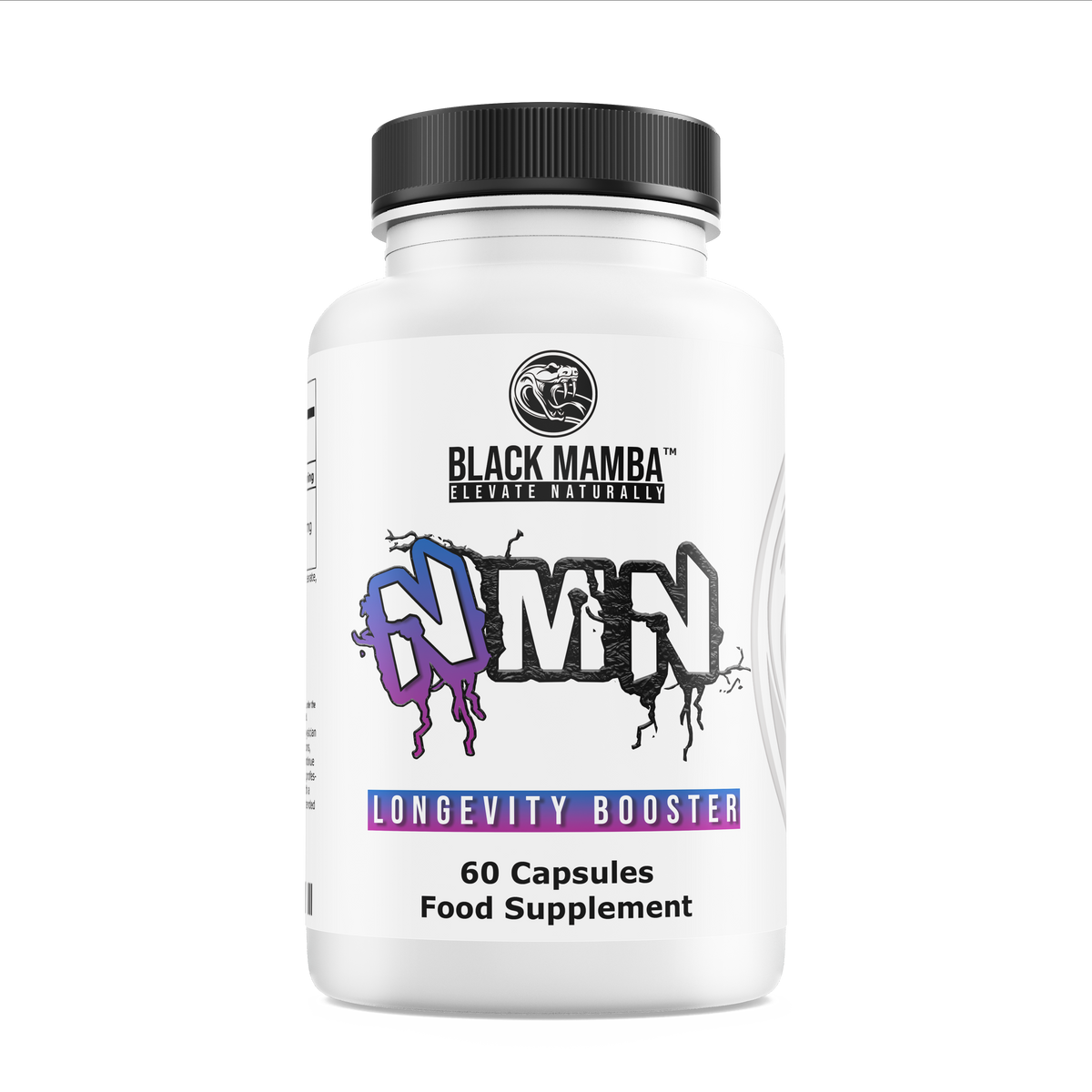 Black Mamba NMN – 60 Capsules (500mg Uthever® NMN Per Cap)